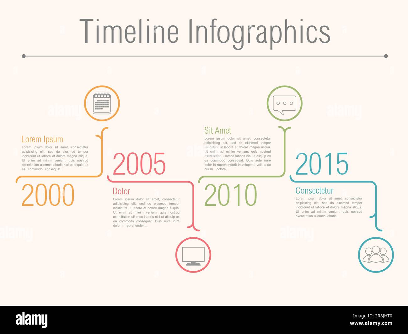 Minimal timeline infographics design template, vector eps10 ...