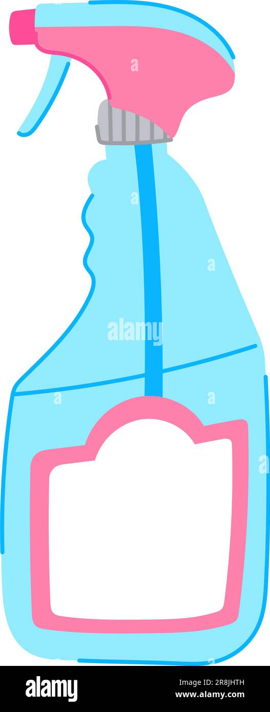 clean glass cleaner cartoon vector illustration Stock Vector Image ...