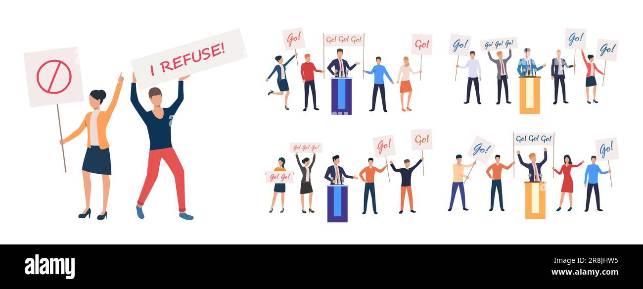 Presidential campaign cartoon Cut Out Stock Images & Pictures - Alamy