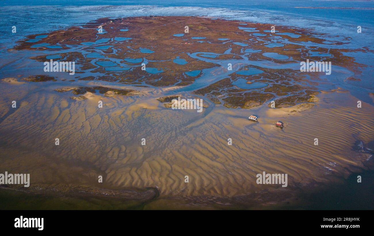 FRANCE. GIRONDE (33) LA TESTE DE BUCH, AERIAL VIEW OF THE FAMOUS ...