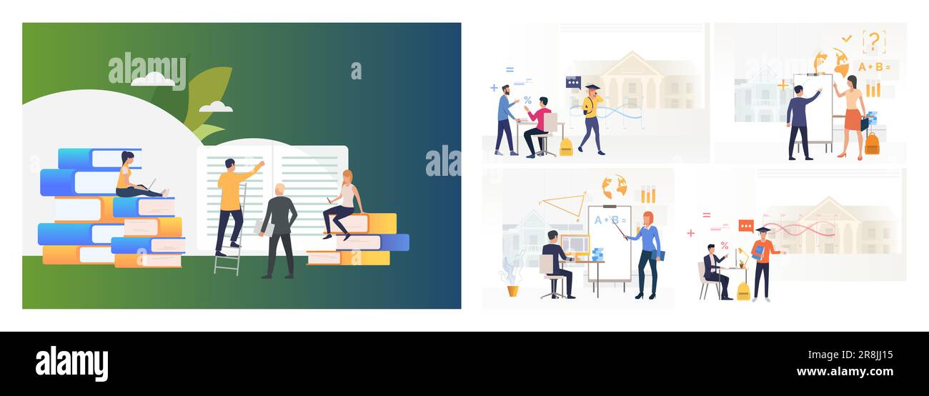 School class set Stock Vector Image & Art - Alamy