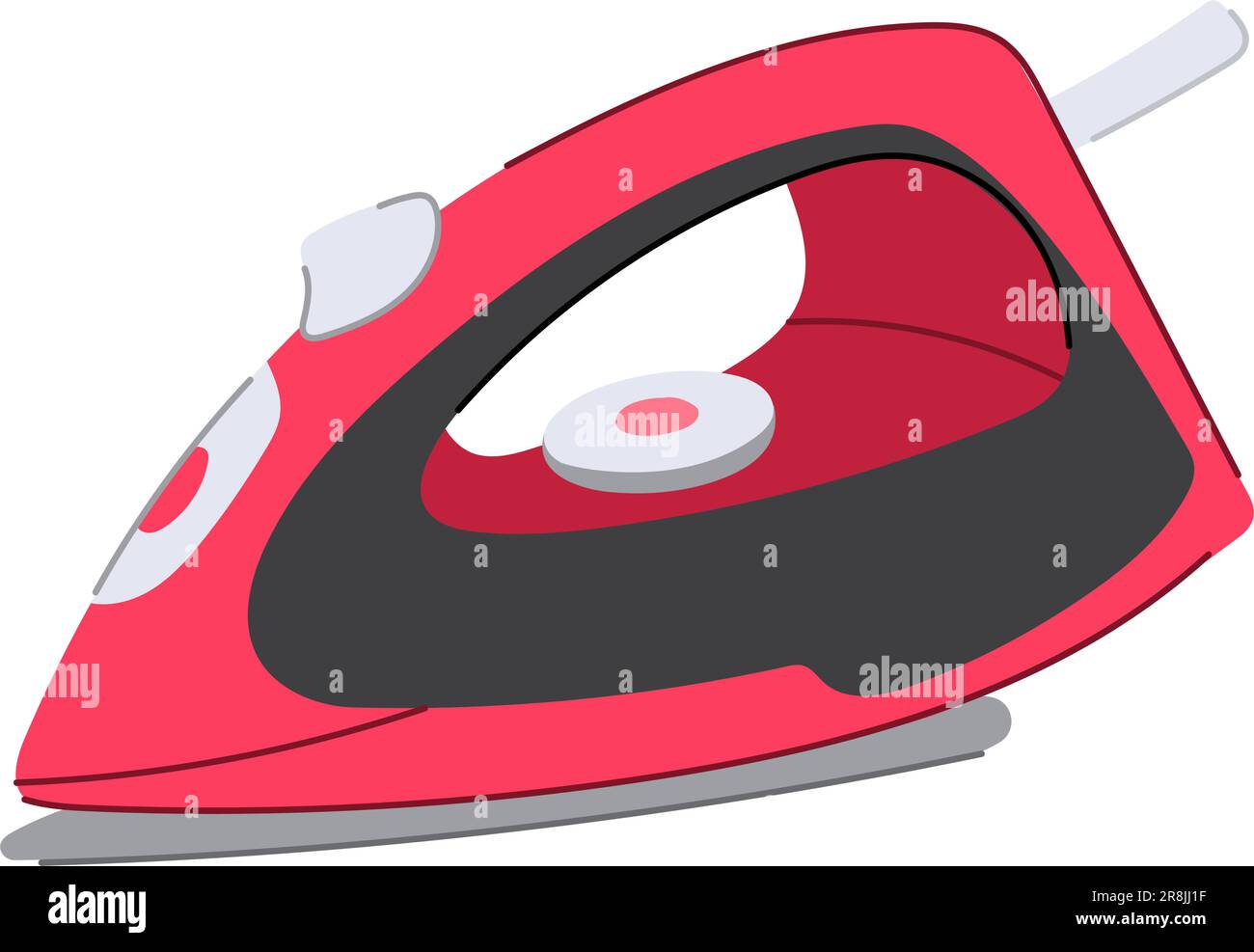 clothes iron laundry cartoon vector illustration Stock Vector Image ...