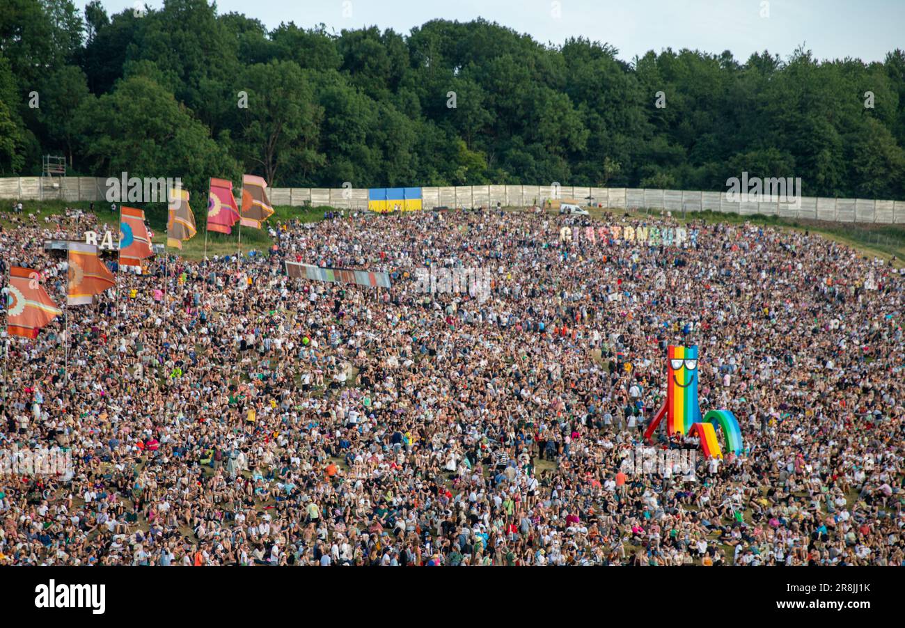 Glastonbury 2023 sign hi-res stock photography and images - Alamy