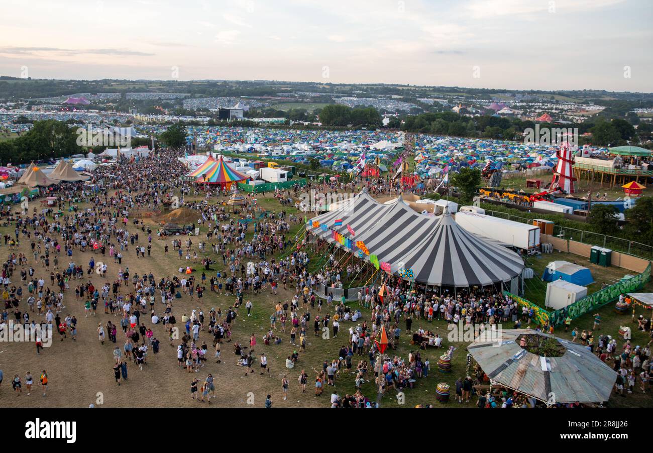 Glastonbury 2023 sign hi-res stock photography and images - Alamy
