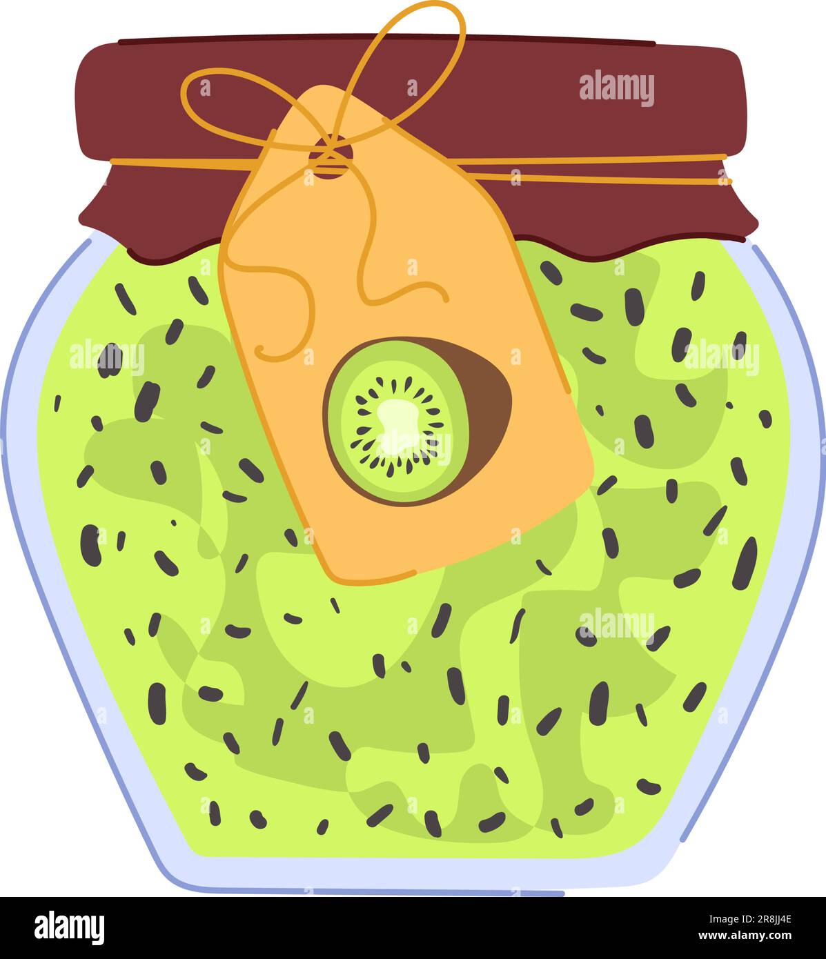 container jam jar cartoon vector illustration Stock Vector Image & Art ...