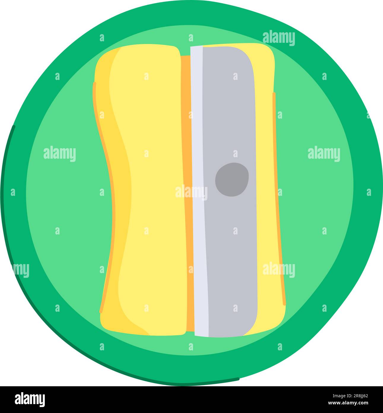 education sharpener pencil cartoon vector illustration Stock Vector ...