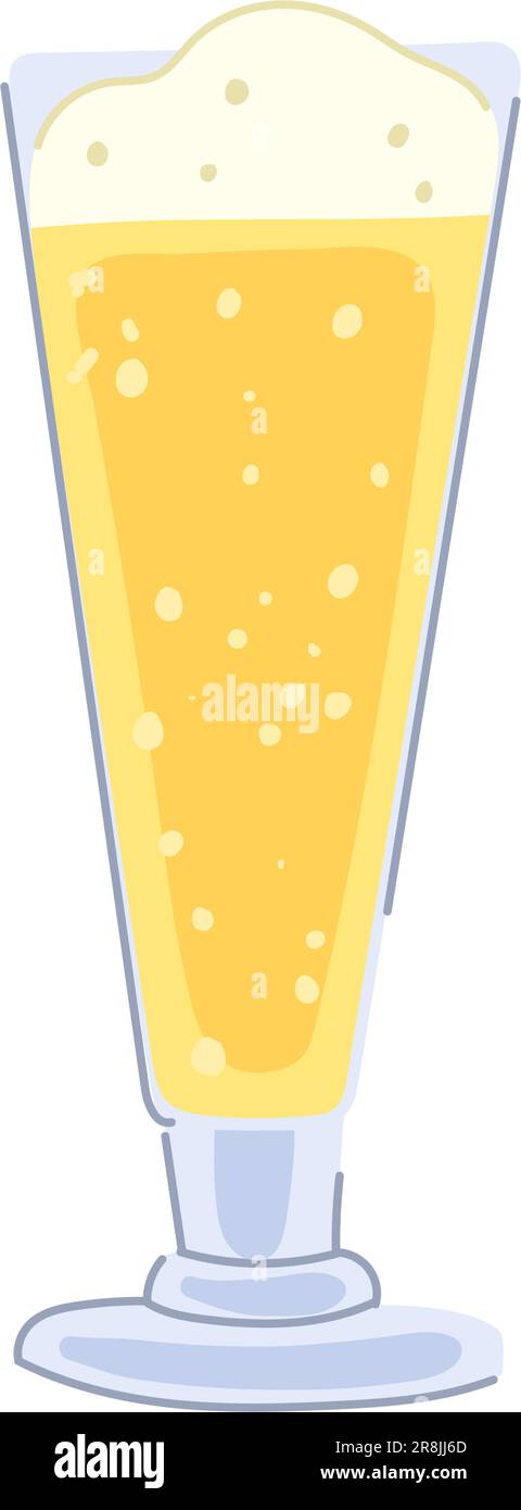 Foam Beer Glass Cartoon Vector Illustration Stock Vector Image And Art Alamy