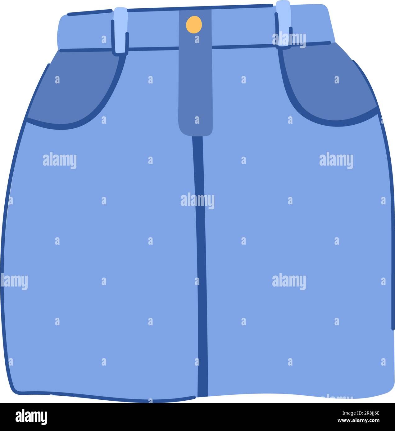 Garment Skirt Fashion Cartoon Vector Illustration Stock Vector Image