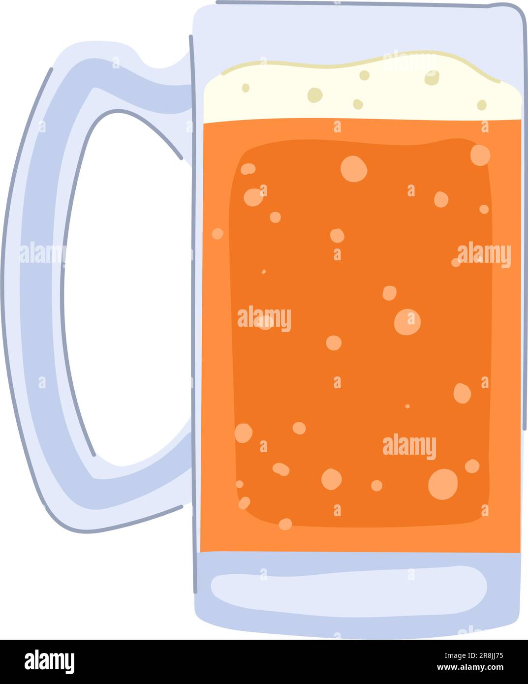 drink beer glass cartoon vector illustration Stock Vector Image & Art ...