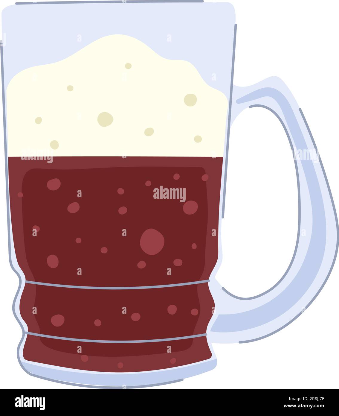 cold beer glass cartoon vector illustration Stock Vector Image & Art ...