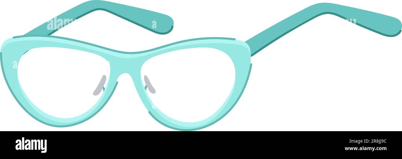 woman computer glasses cartoon vector illustration Stock Vector Image ...