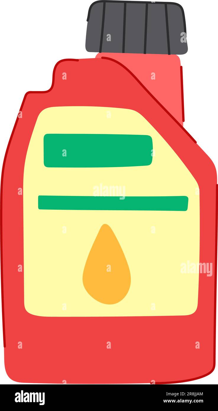 lubricant motor oil cartoon vector illustration Stock Vector Image ...