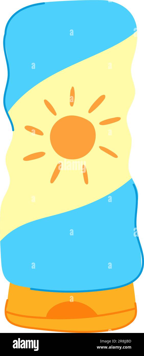 spf sun cream cartoon vector illustration Stock Vector Image & Art - Alamy
