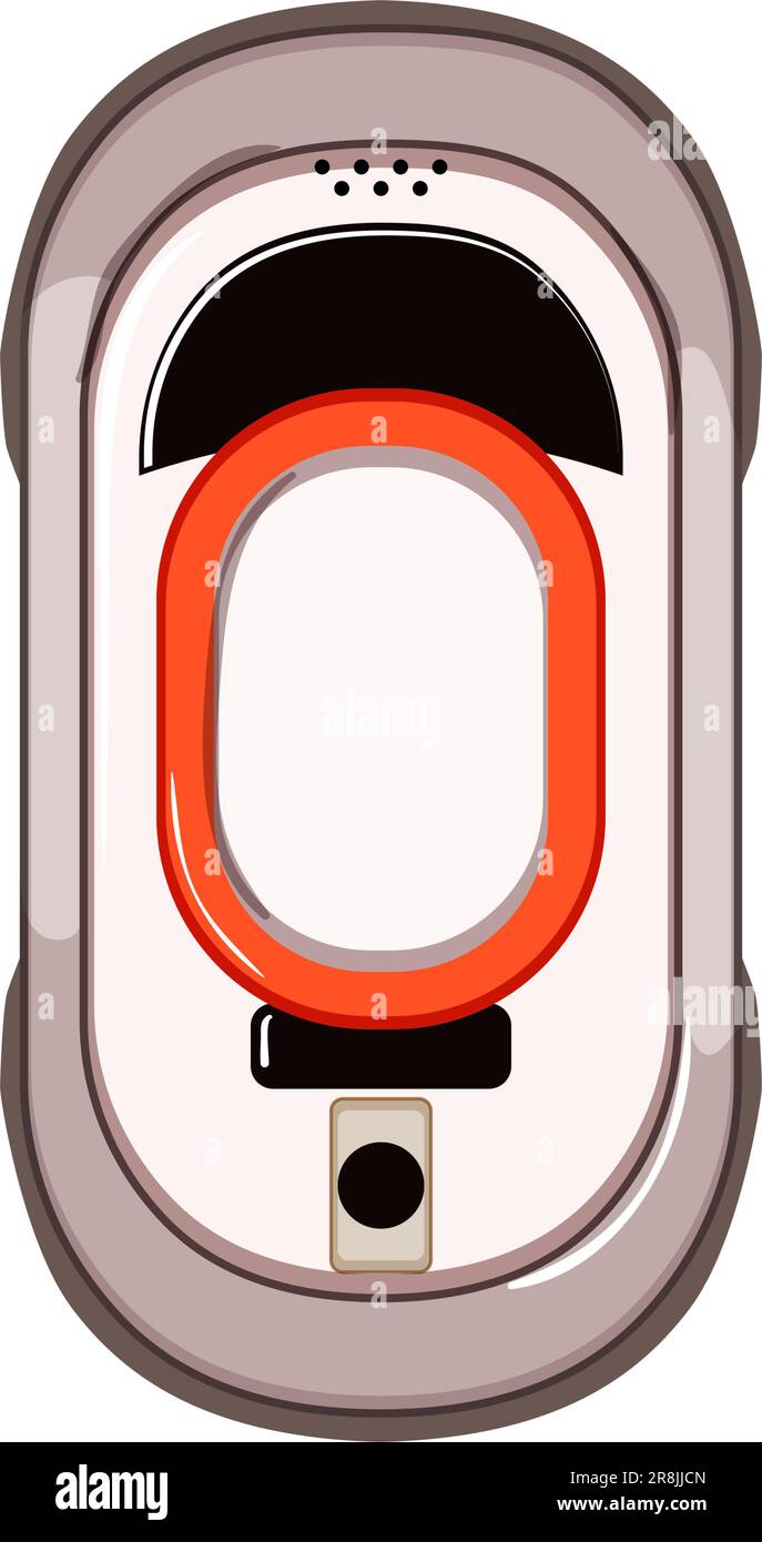 window glass cleaning robot cartoon vector illustration Stock Vector ...