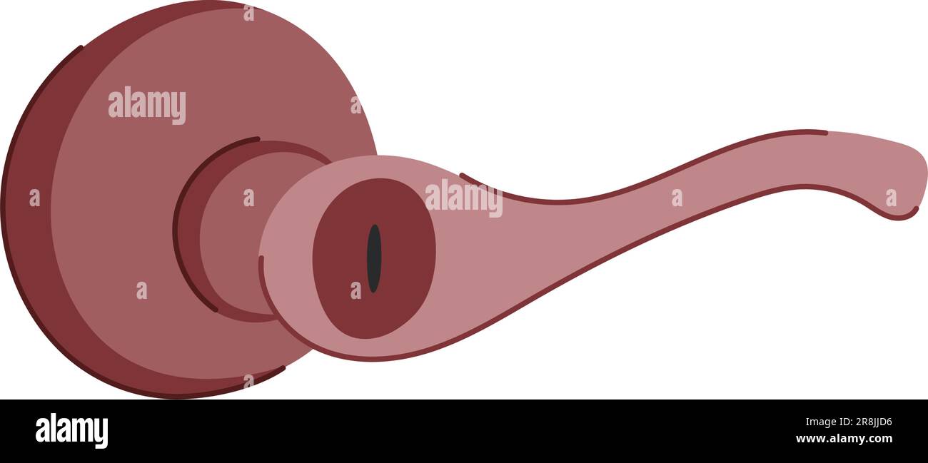 security door handle cartoon vector illustration Stock Vector Image ...