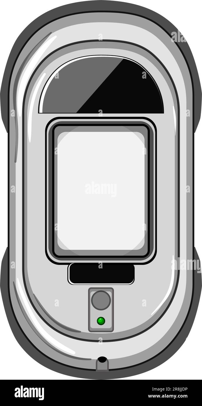 washing glass cleaning robot cartoon vector illustration Stock Vector ...