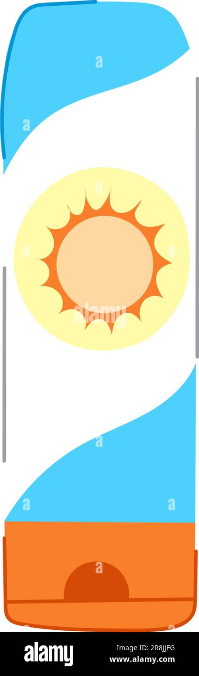 screen sun cream cartoon vector illustration Stock Vector Image & Art ...