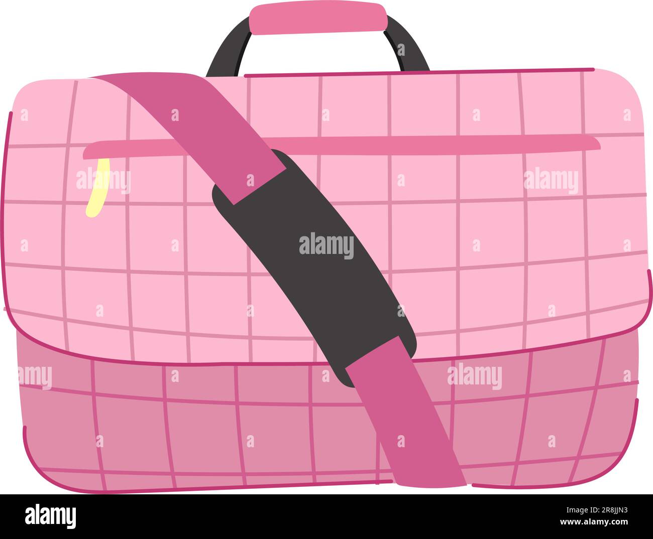 briefcase laptop bag cartoon vector illustration Stock Vector Image ...