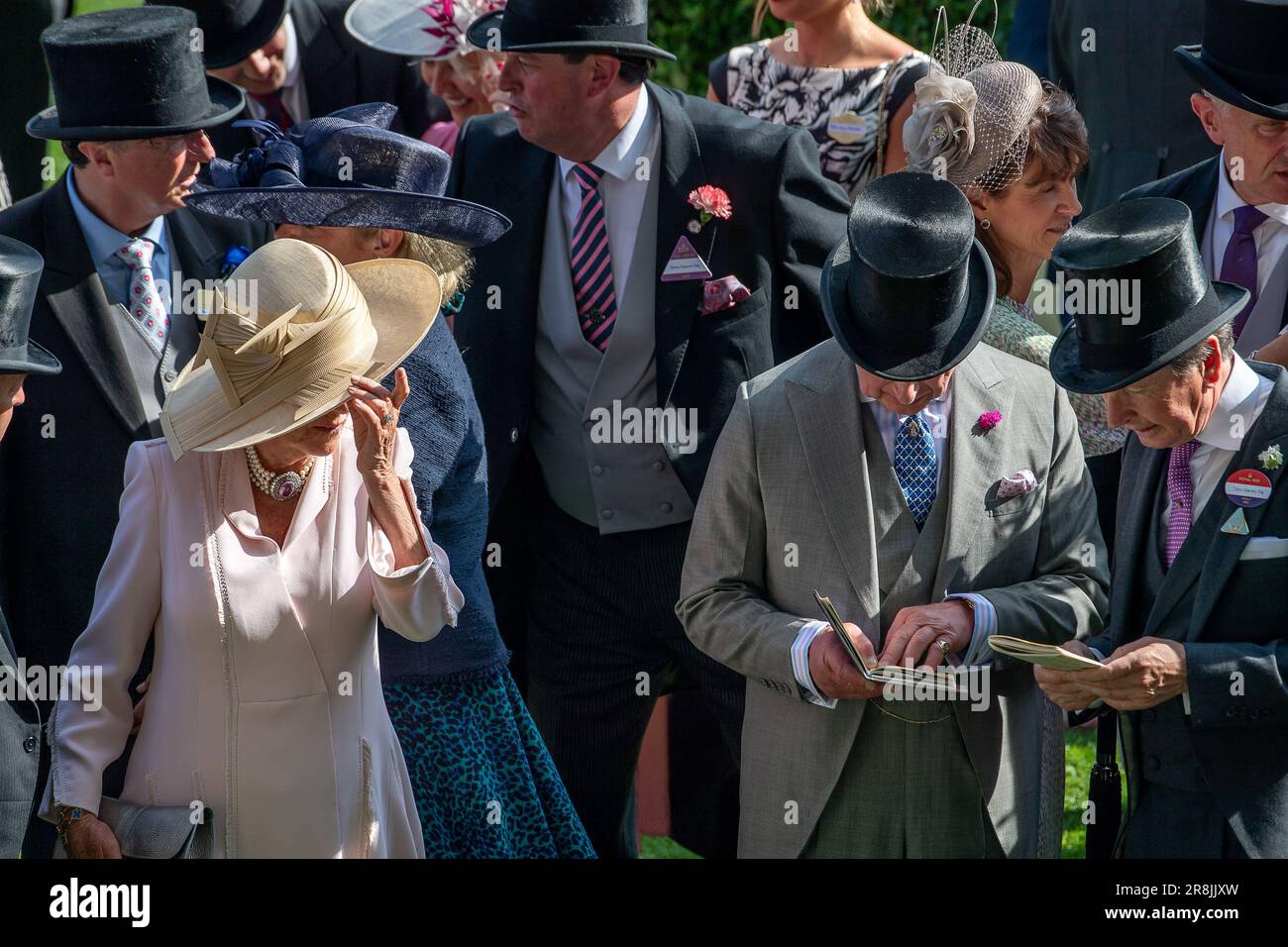 Ascot, Berkshire, UK. 21st June, 2023. King Charles III and Queen ...