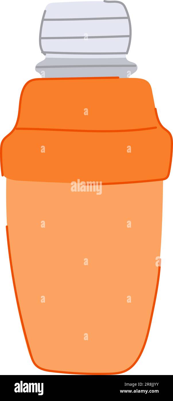 beverage cocktail shaker cartoon vector illustration Stock Vector Image ...