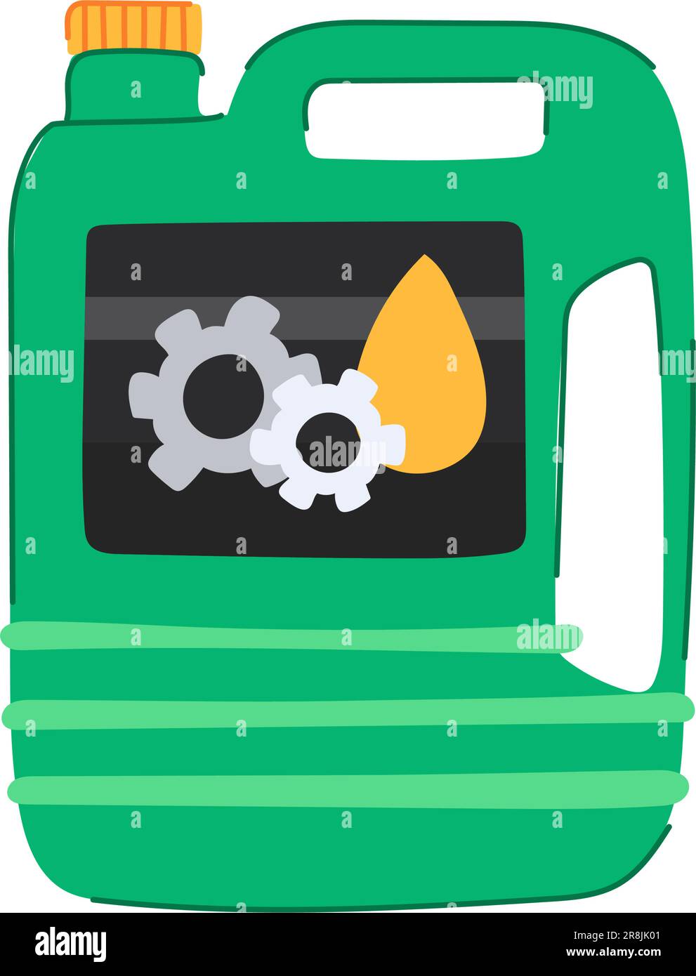 mechanic motor oil cartoon vector illustration Stock Vector Image & Art ...