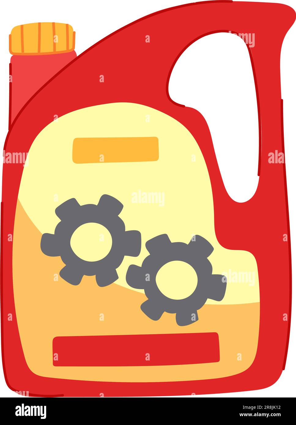 bottle motor oil cartoon vector illustration Stock Vector Image & Art ...