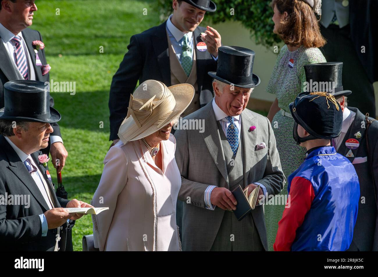 Ascot, Berkshire, UK. 21st June, 2023. King Charles III and Queen ...