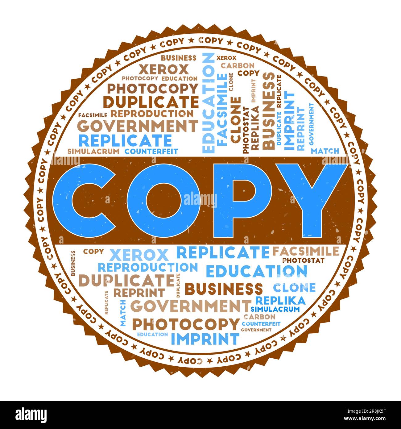 COPY word image. Copy concept with word clouds and round text. Nice ...