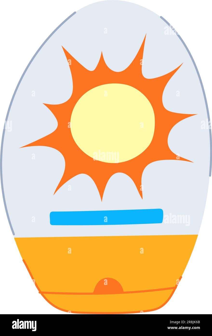 skin sun cream cartoon vector illustration Stock Vector Image & Art - Alamy