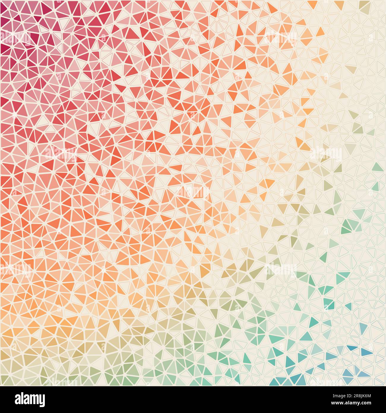Abstract geometric background. Amazing scattered low poly triangles with colored gradient ...