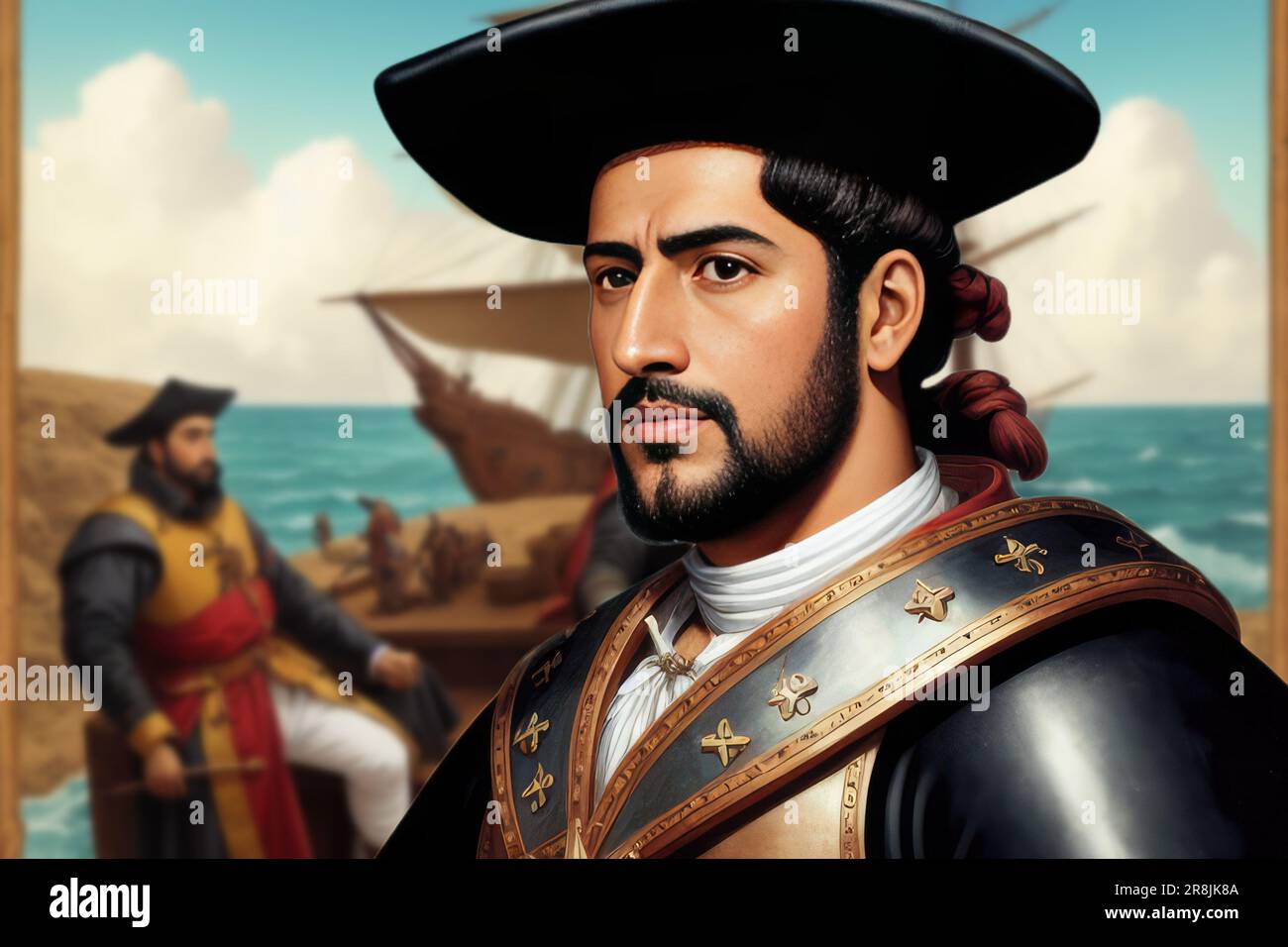 Expeditions that led to the spanish conquest of peru hi-res stock ...