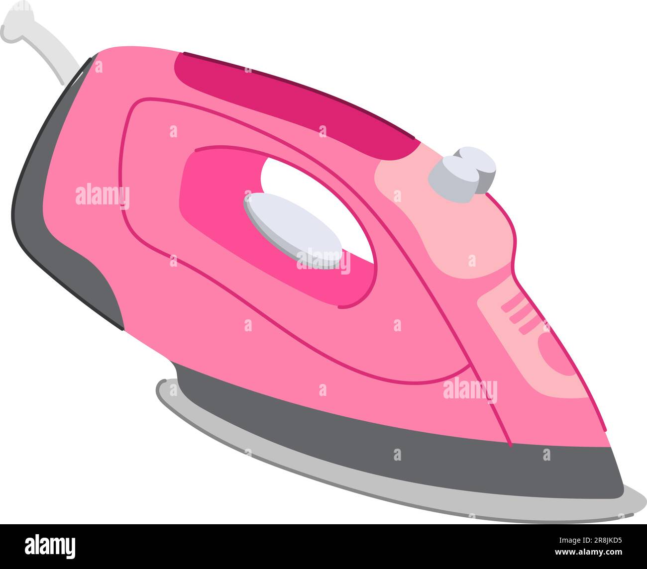 electric iron laundry cartoon vector illustration Stock Vector Image ...