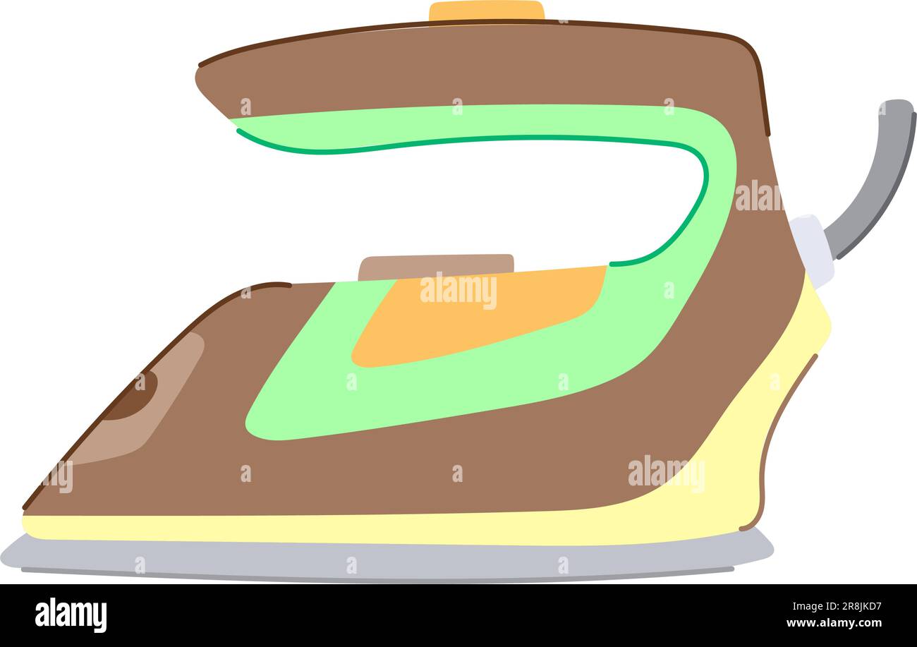 cloth iron laundry cartoon vector illustration Stock Vector Image & Art ...