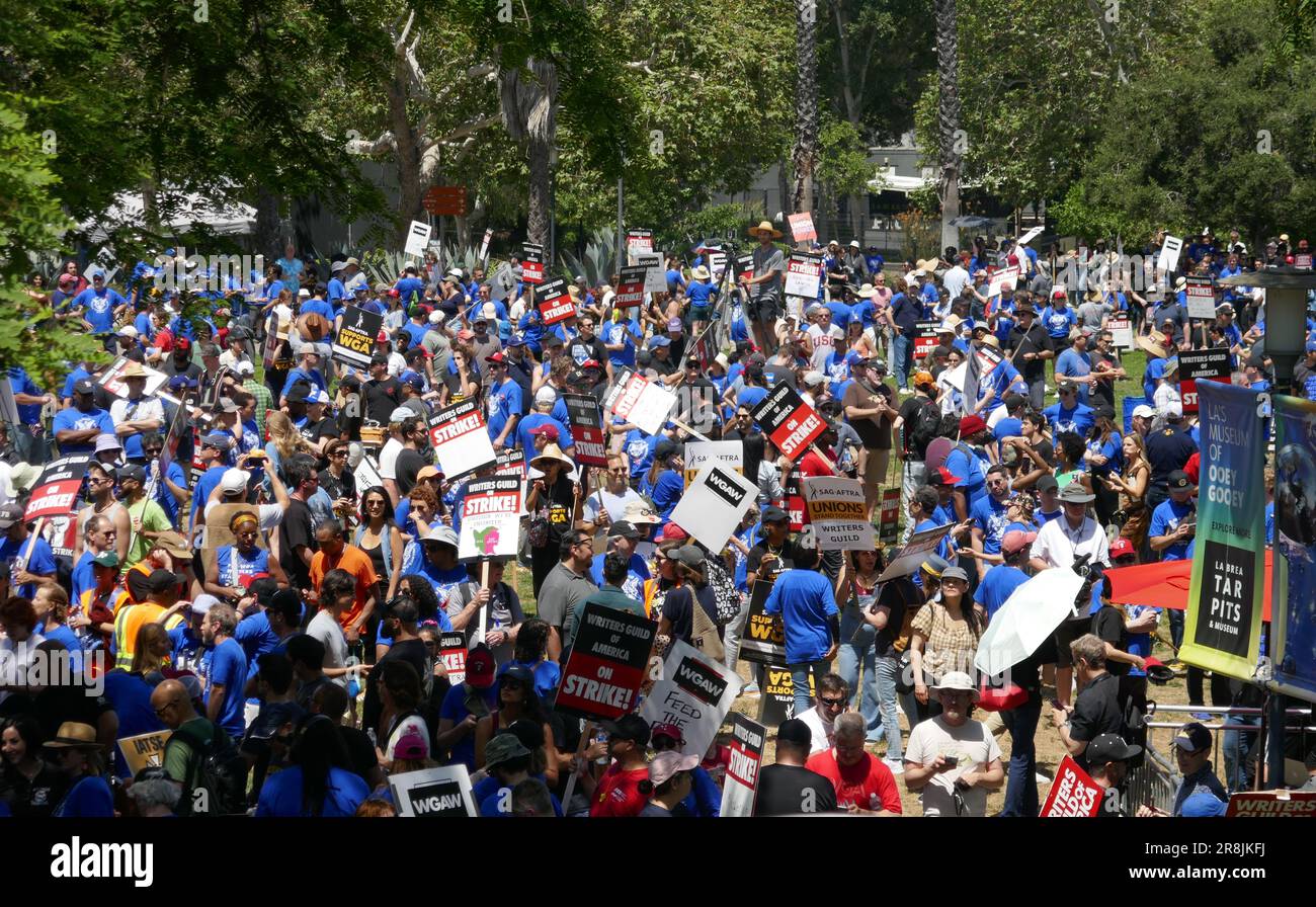 Los Angeles, California, USA 21st June 2023 WGA Strike March and Rally ...