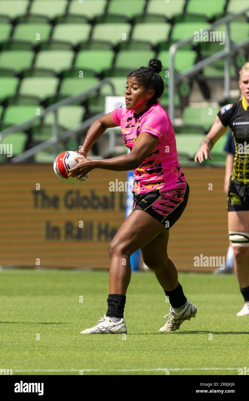 AUSTIN, TX - JUNE 17: Southern Headliners player Jenn Salomon (5 ...