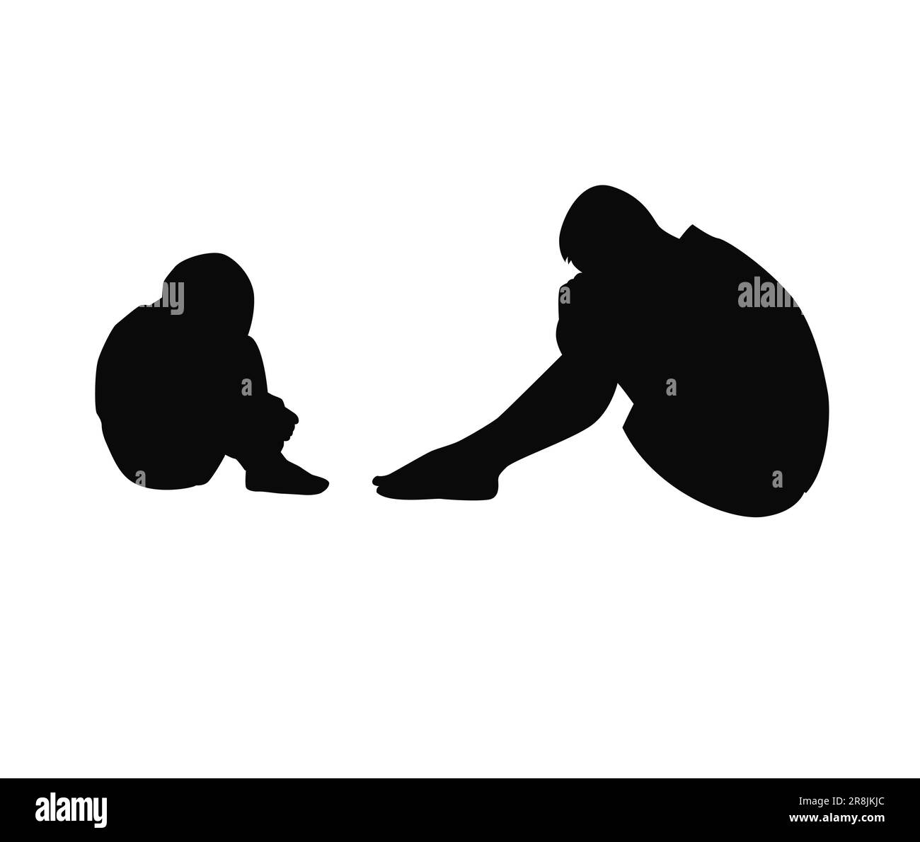 Portrait sad tired frustrated Stock Vector Images - Alamy