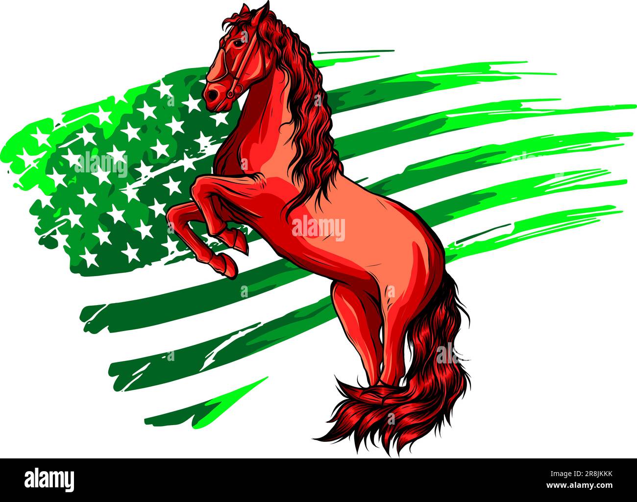 Red glory horse hi-res stock photography and images - Alamy