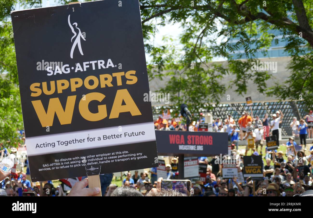 Los Angeles, California, USA 21st June 2023 WGA Strike March and Rally ...