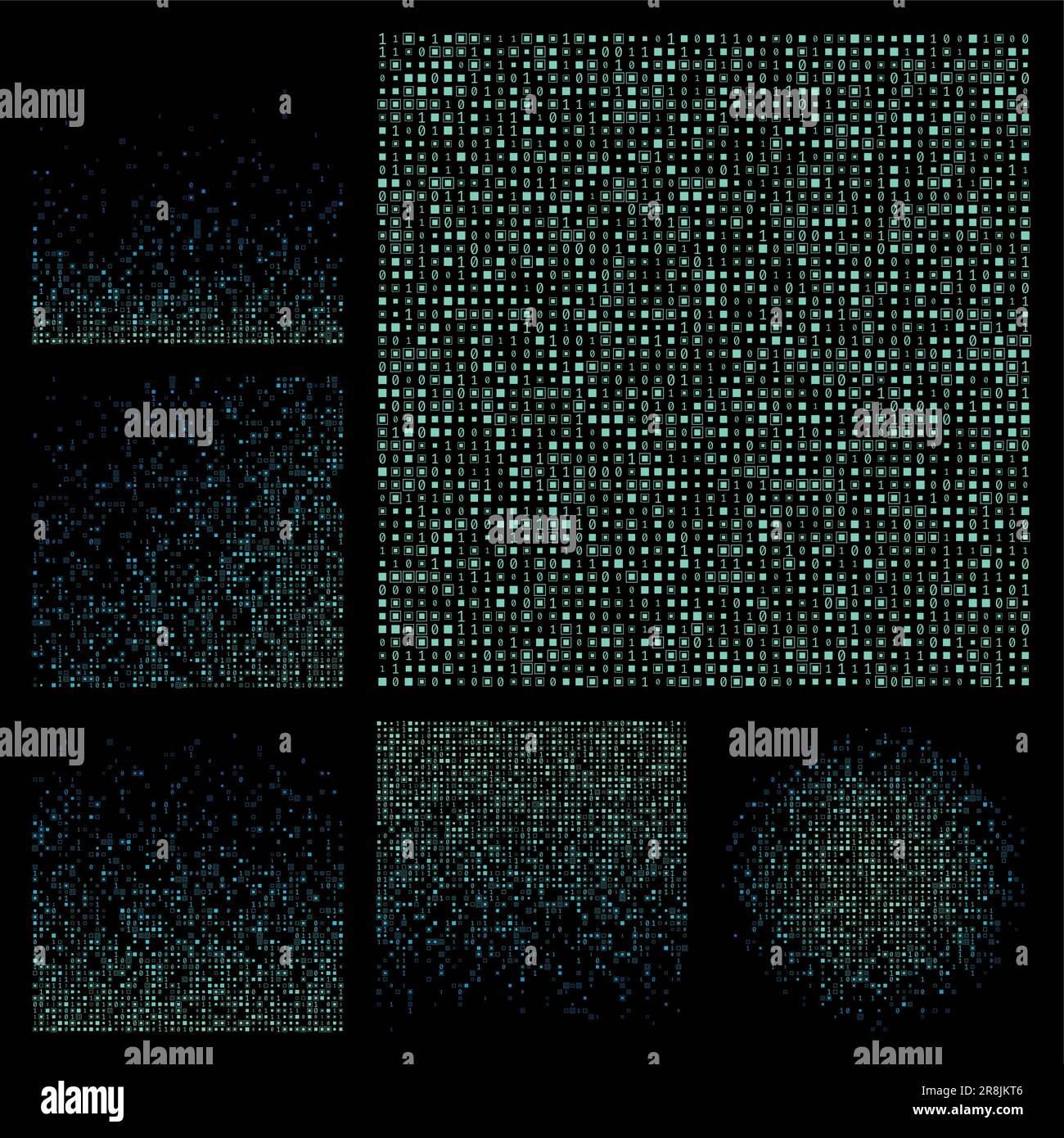 Digital vector green blue Stock Vector Images - Alamy