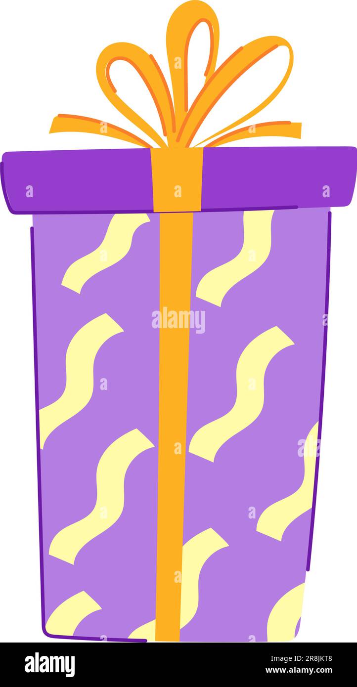 present gift box cartoon vector illustration Stock Vector Image & Art ...