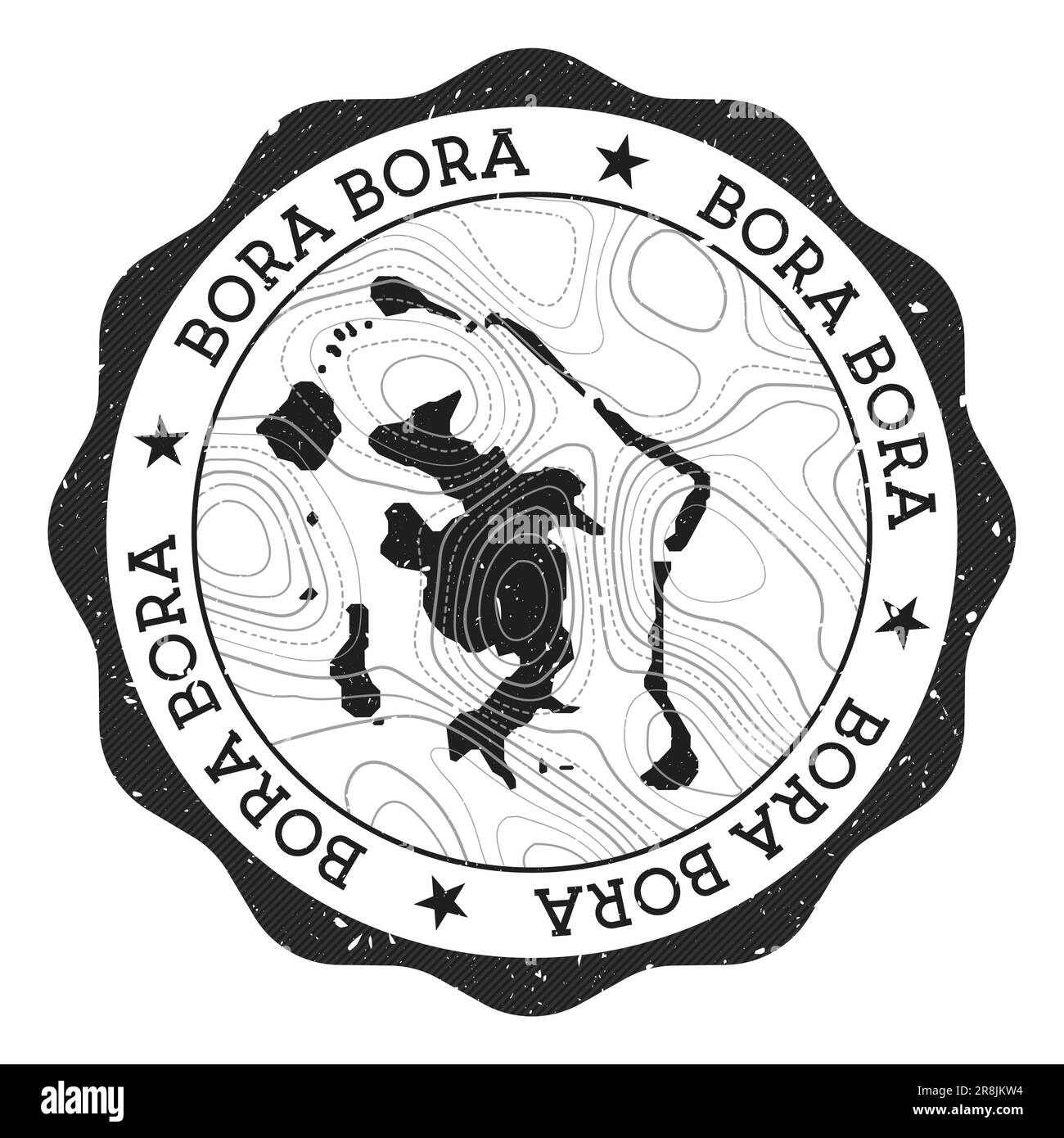 Island bora bora map Stock Vector Images - Alamy