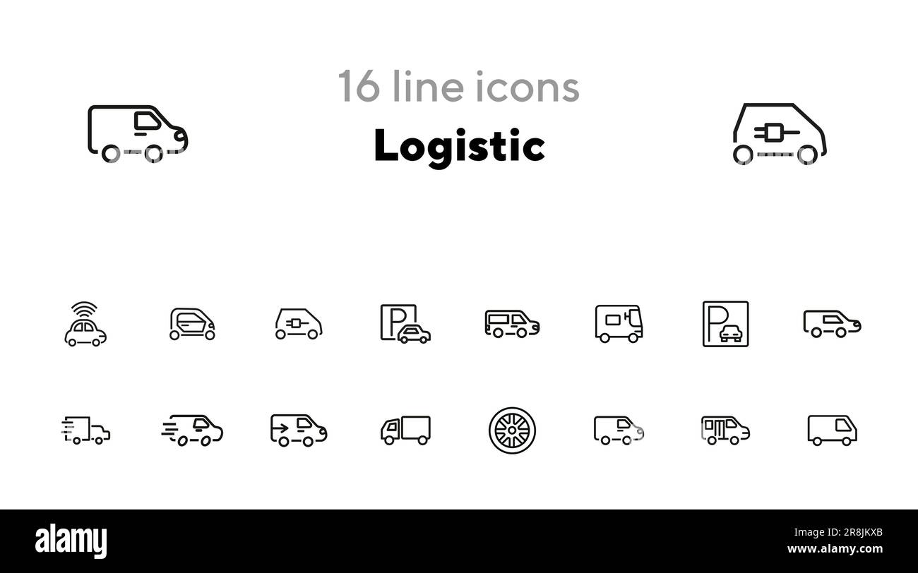 Logistic design concept set Stock Vector Images - Alamy