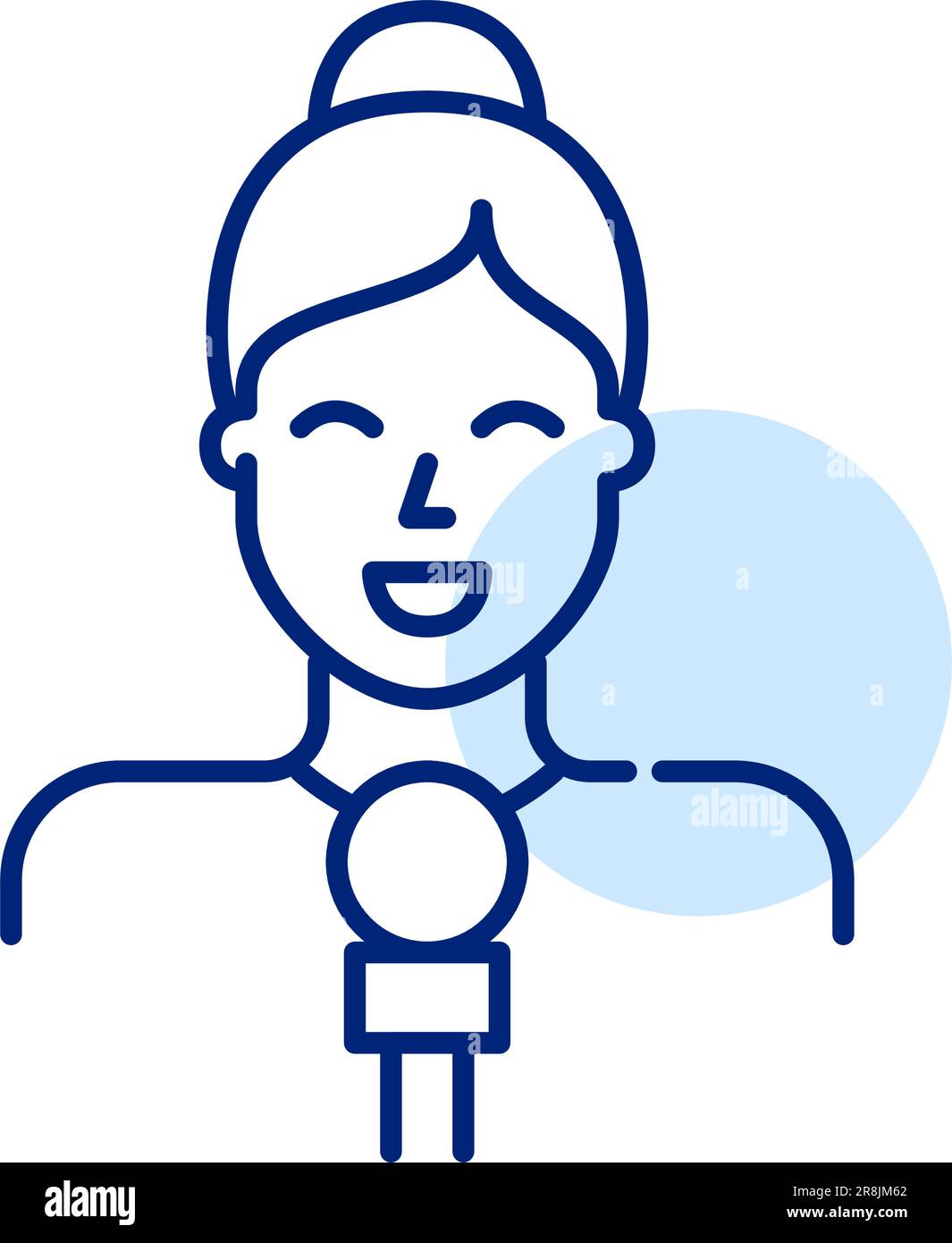 Woman with a newspaper Stock Vector Images - Alamy