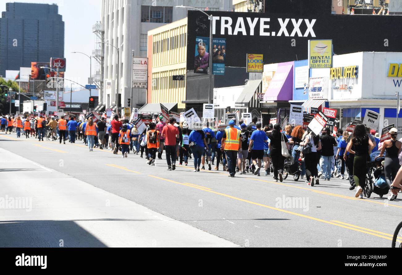 Los Angeles, California, USA 21st June 2023 WGA Strike March and Rally ...