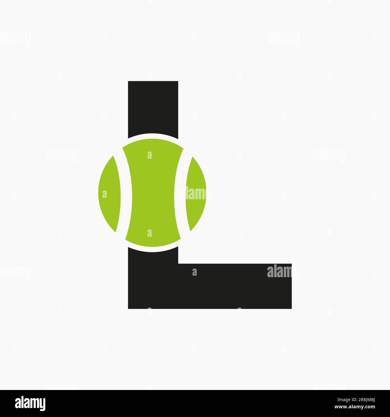 Tennis Logo On Letter L Concept. Tennis Sports Logotype Symbol Vector ...