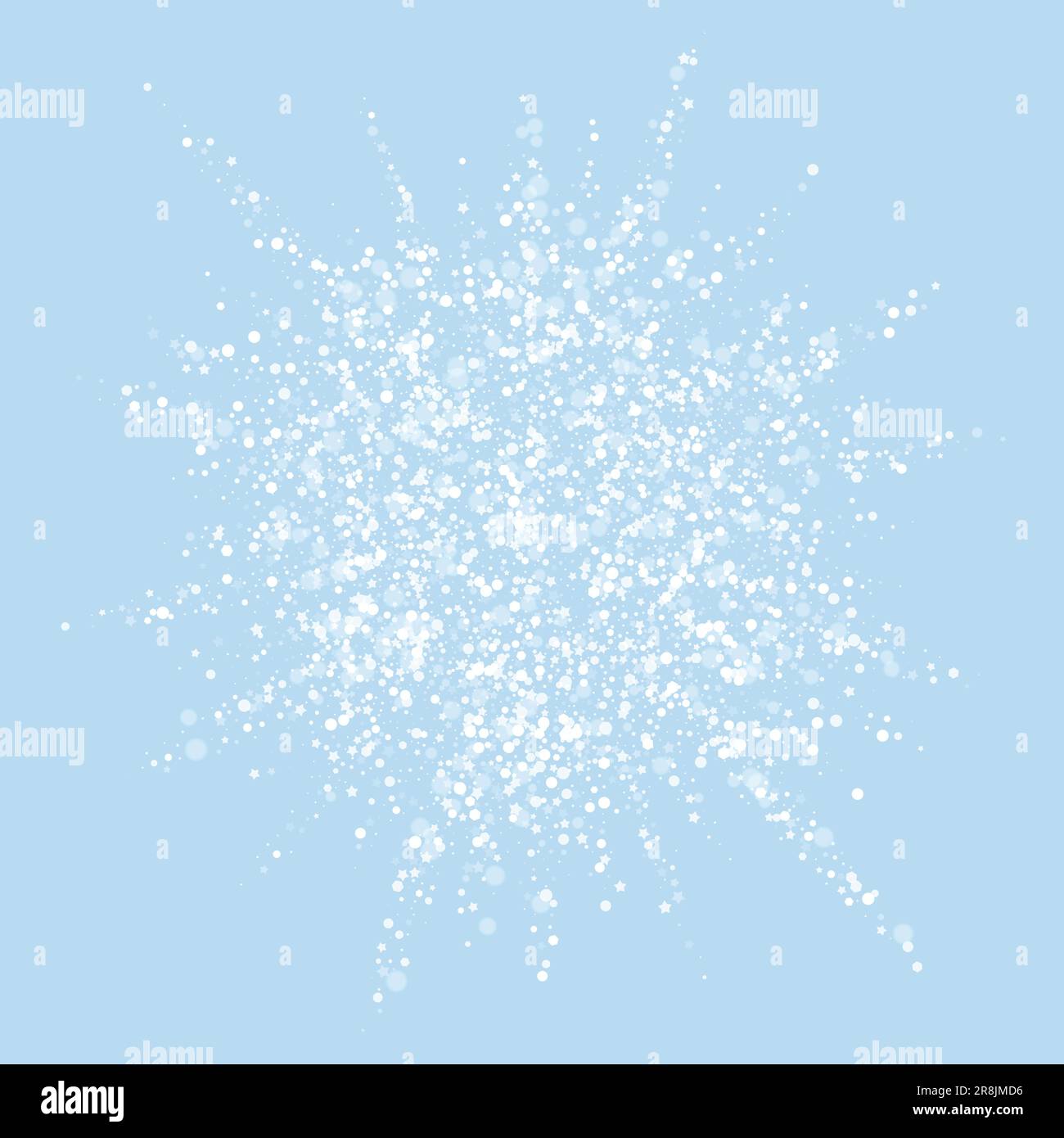 Flying sparkling snowflakes hi-res stock photography and images - Alamy