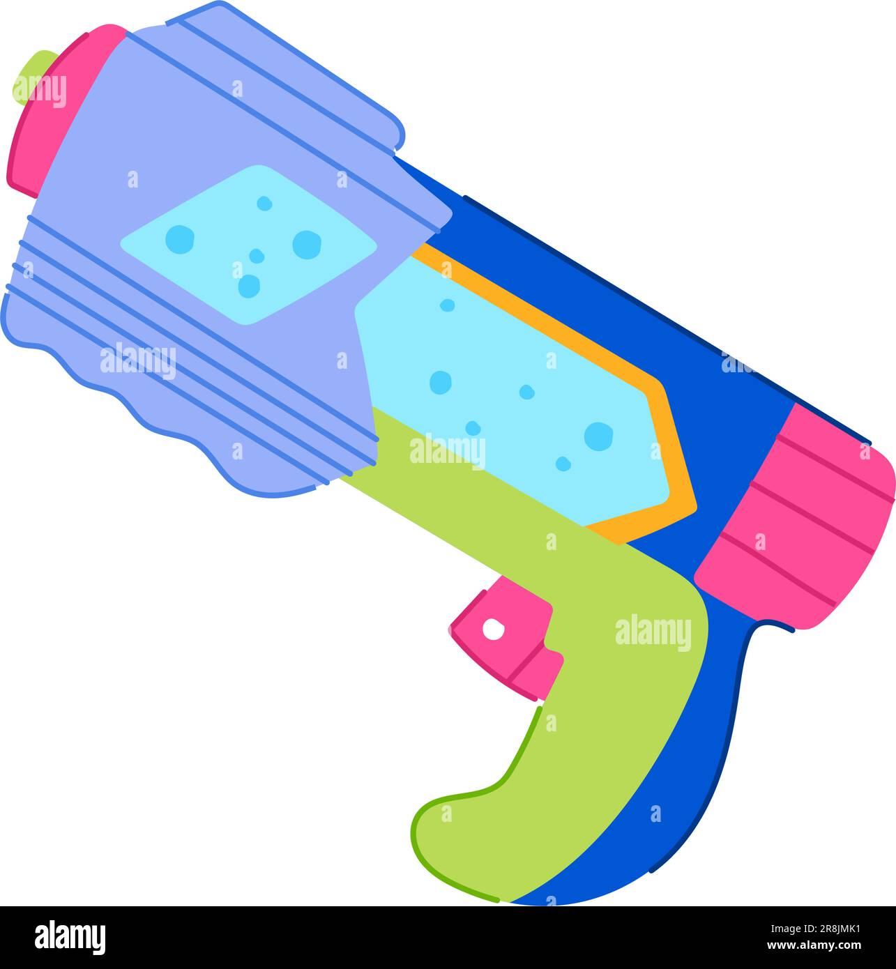 blue water gun cartoon vector illustration Stock Vector Image & Art - Alamy