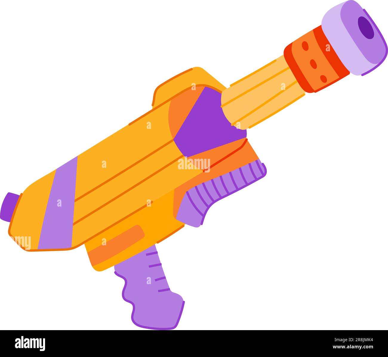 happy water gun cartoon vector illustration Stock Vector Image & Art ...