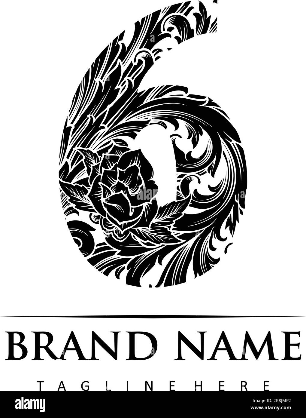 Vintage Floral Label Vector