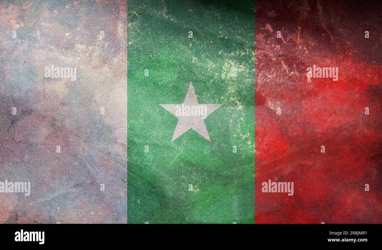 retro flag of Niger Congo peoples Diola people with grunge texture ...